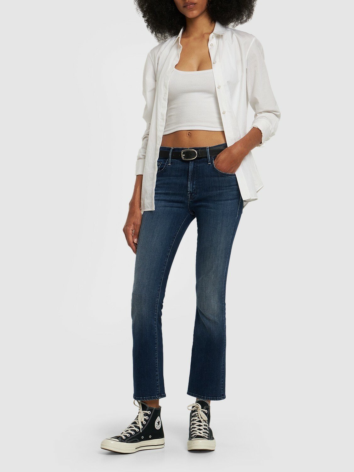MOTHER - The Insider Ankle Mid Rise Jeans Mother