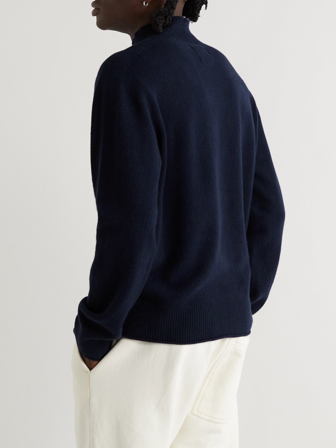 YMC - Diddy Merino Wool and Cashmere-Blend Sweater - Blue YMC