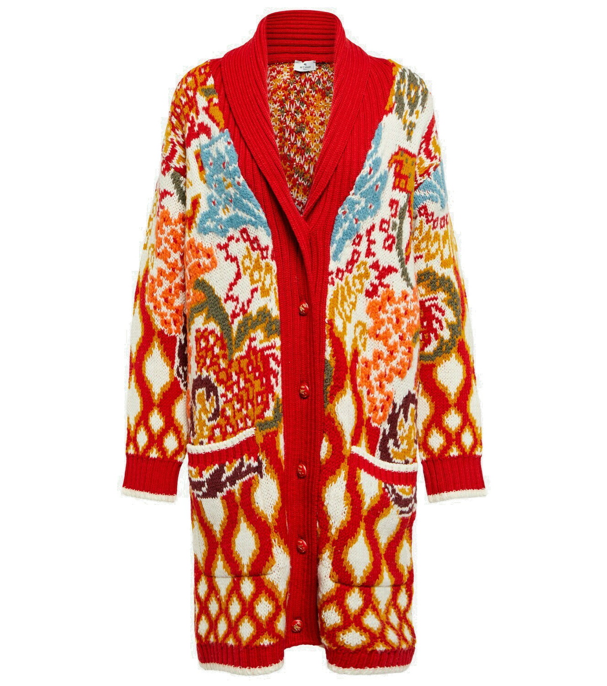 Etro - Jacquard wool-blend cardigan Etro