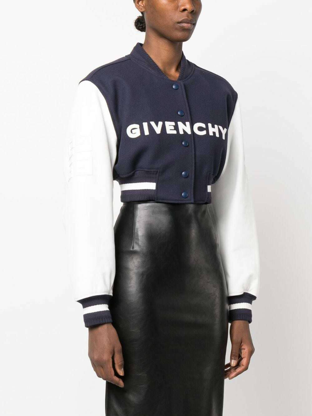 GIVENCHY - Logo Cropped Bomber Jacket Givenchy