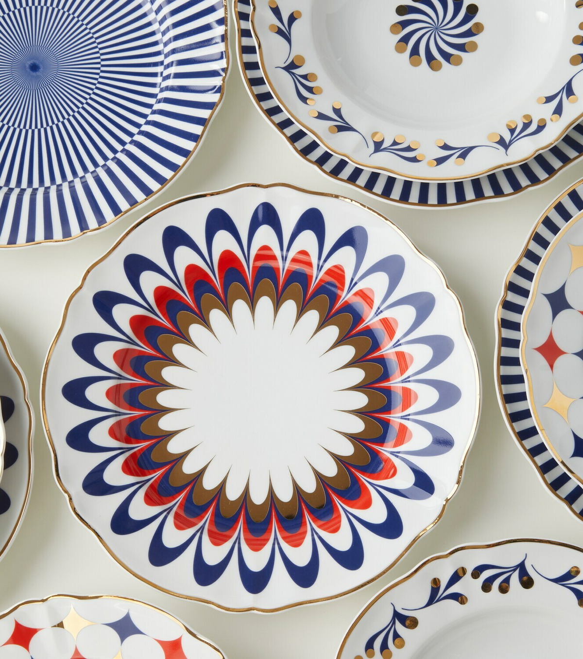 Bitossi - Flora set of 4 dinner plates Bitossi Ceramiche