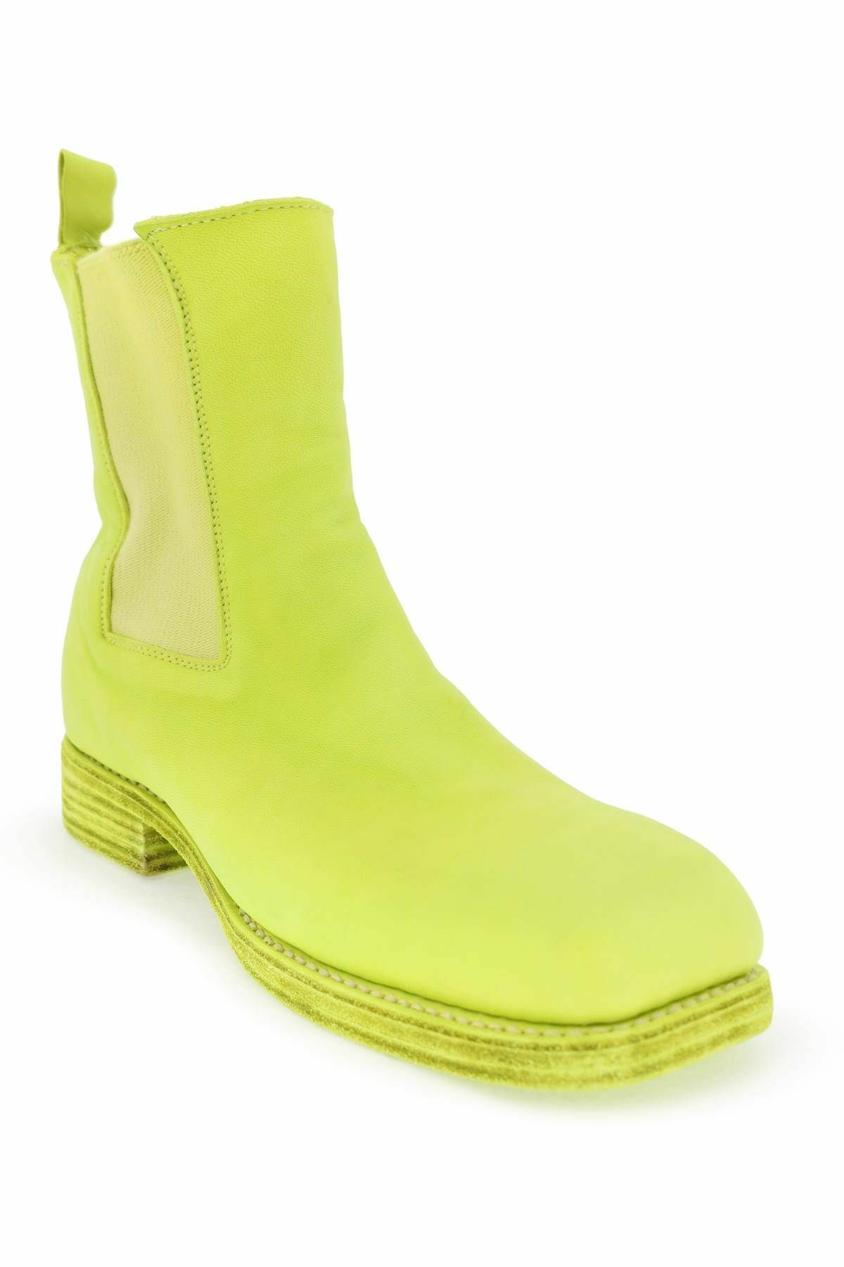GUIDI leather chelsea ankle boots Yellow Guidi