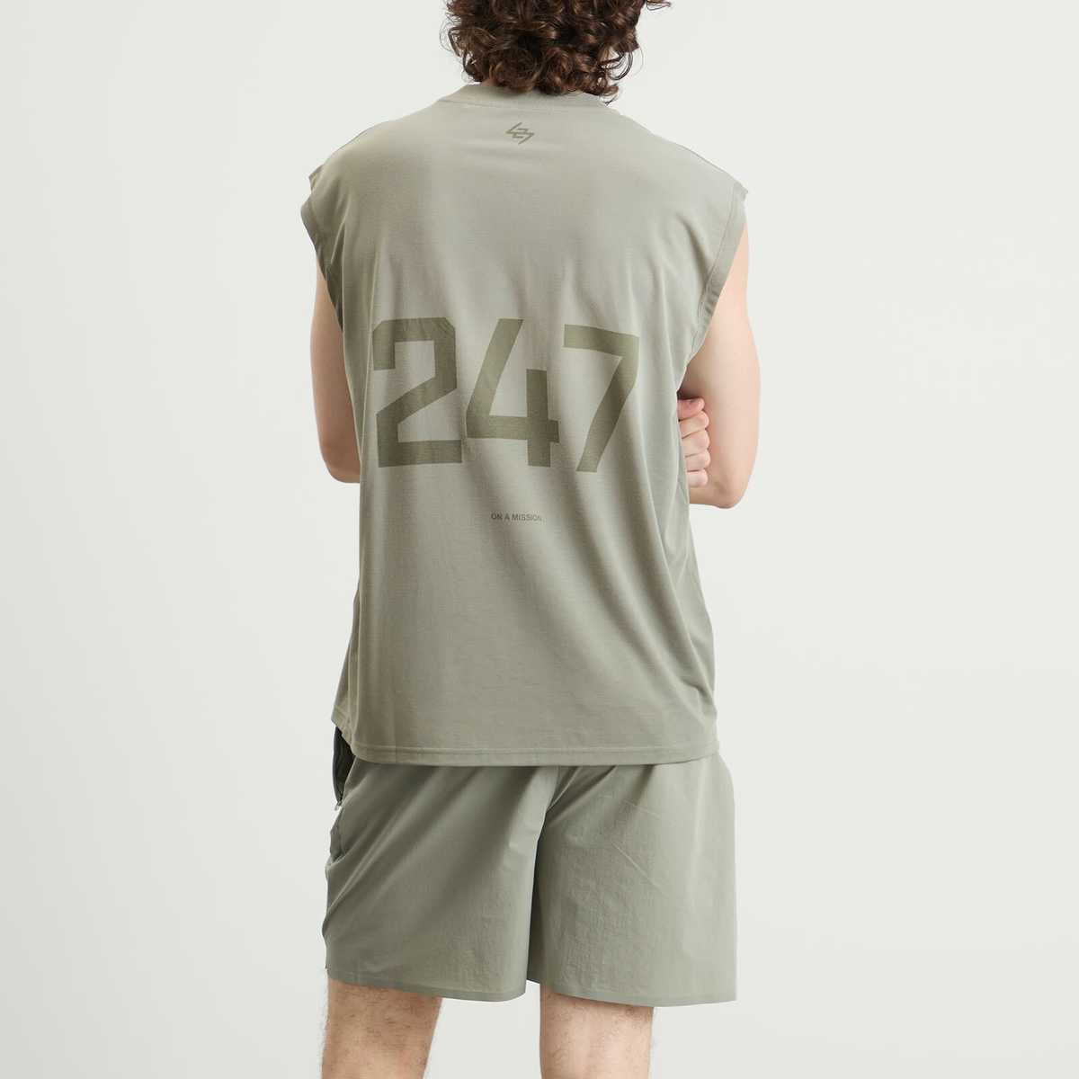 Represent Men's 247 Oversized Tank in Sage Represent