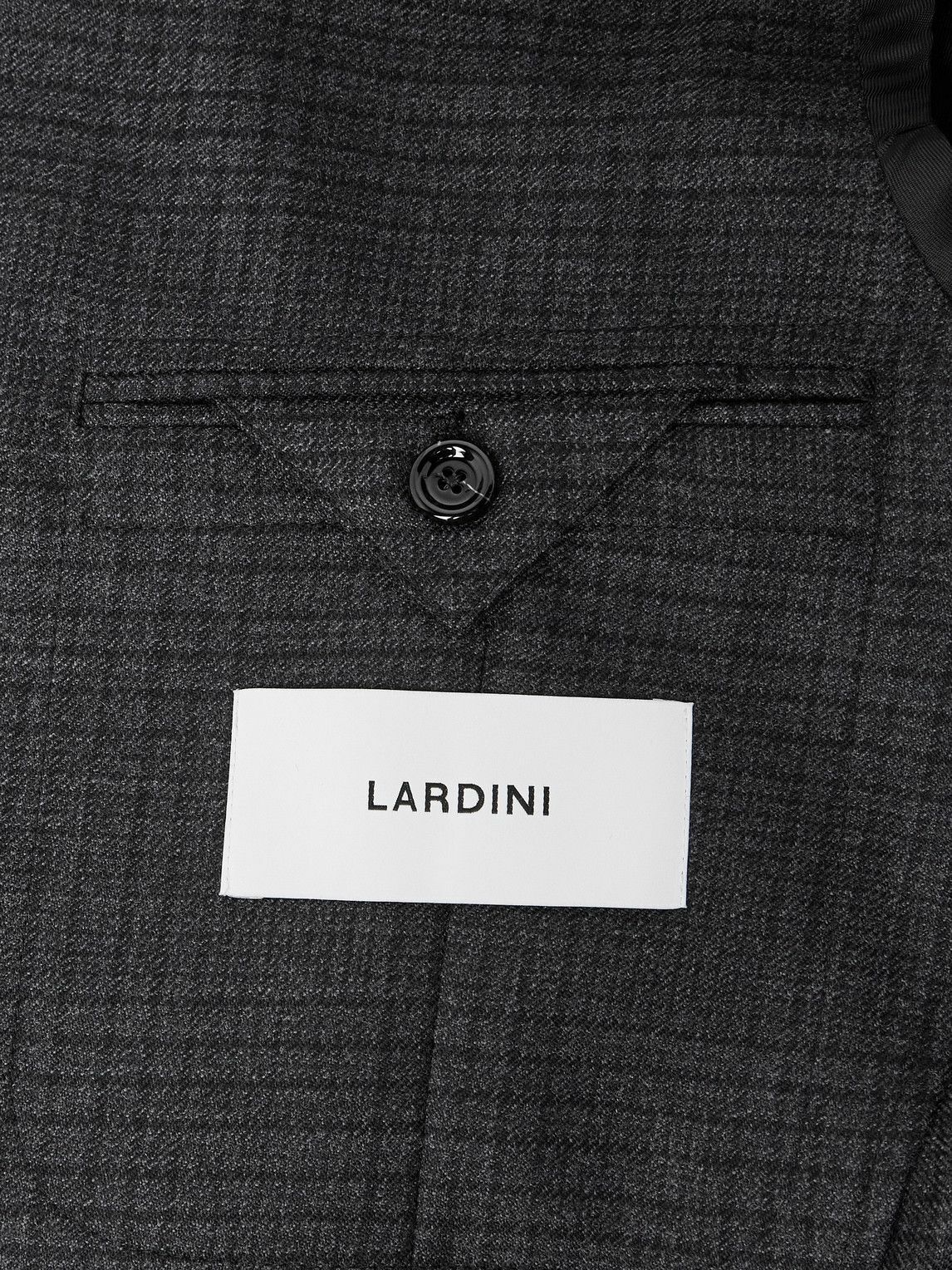 Lardini - Prince of Wales Checked Wool Suit Jacket - Gray Lardini