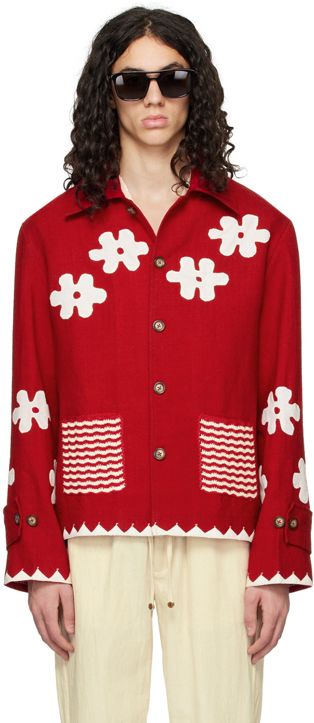HARAGO Red Appliqué Jacket HARAGO