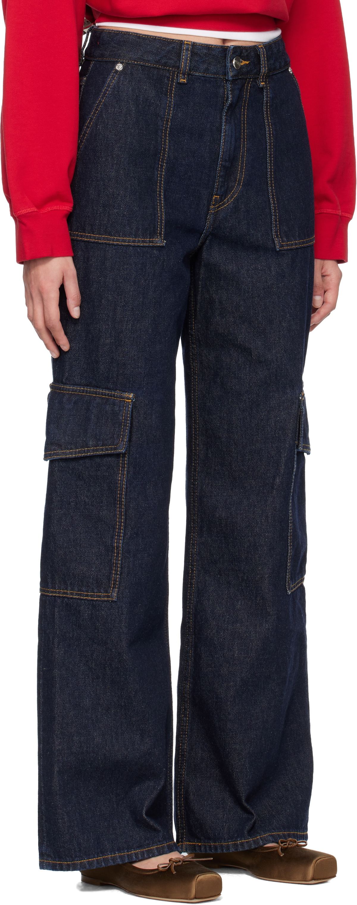 GANNI Blue Angi Jeans GANNI