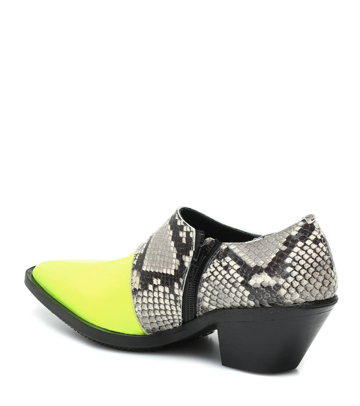 Junya Watanabe - Snake-effect leather ankle boots Junya Watanabe