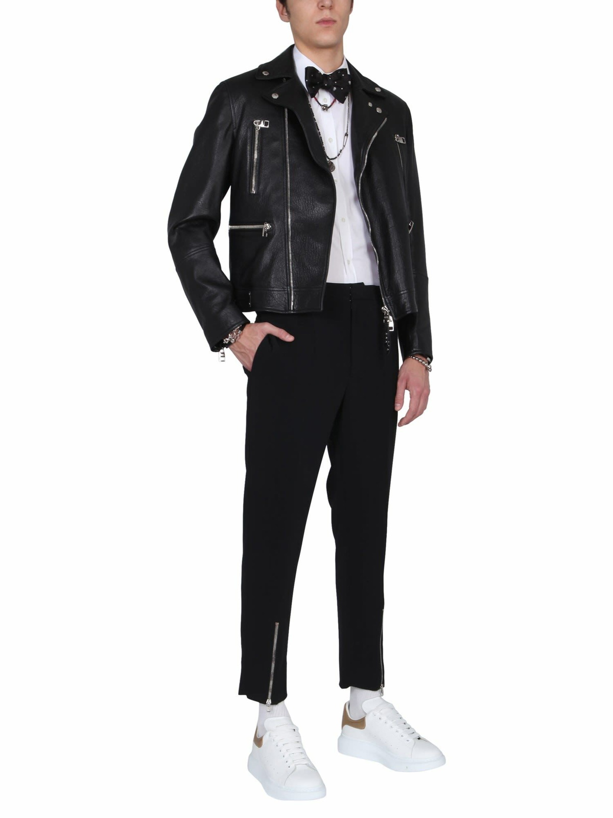Alexander McQueen Leather Biker Jacket Alexander McQueen