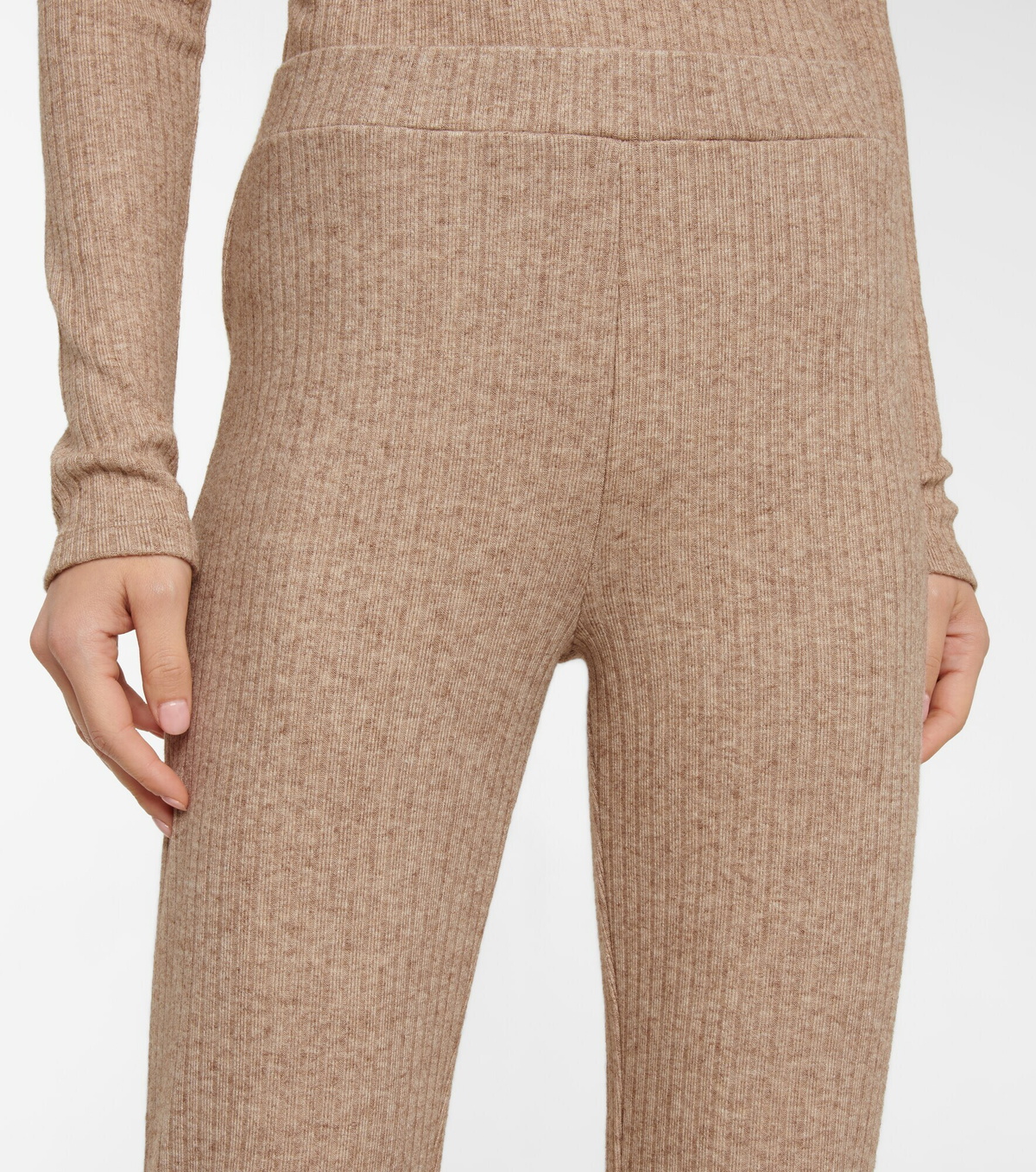 Vince - Ribbed-knit flared pants Vince