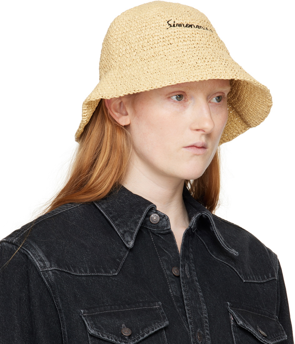 SIMONMILLER Brown Crochet Bondi Bucket Hat Simon Miller