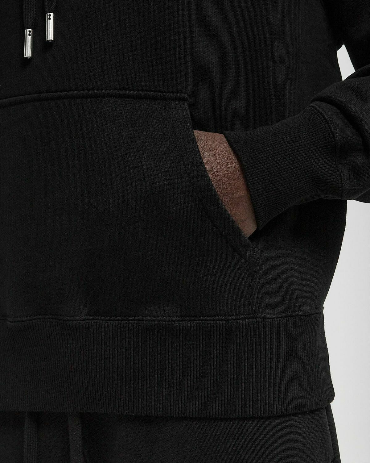 AMI Paris TONAL AMI DE COEUR HOODIE Black Mens Hoody AMI