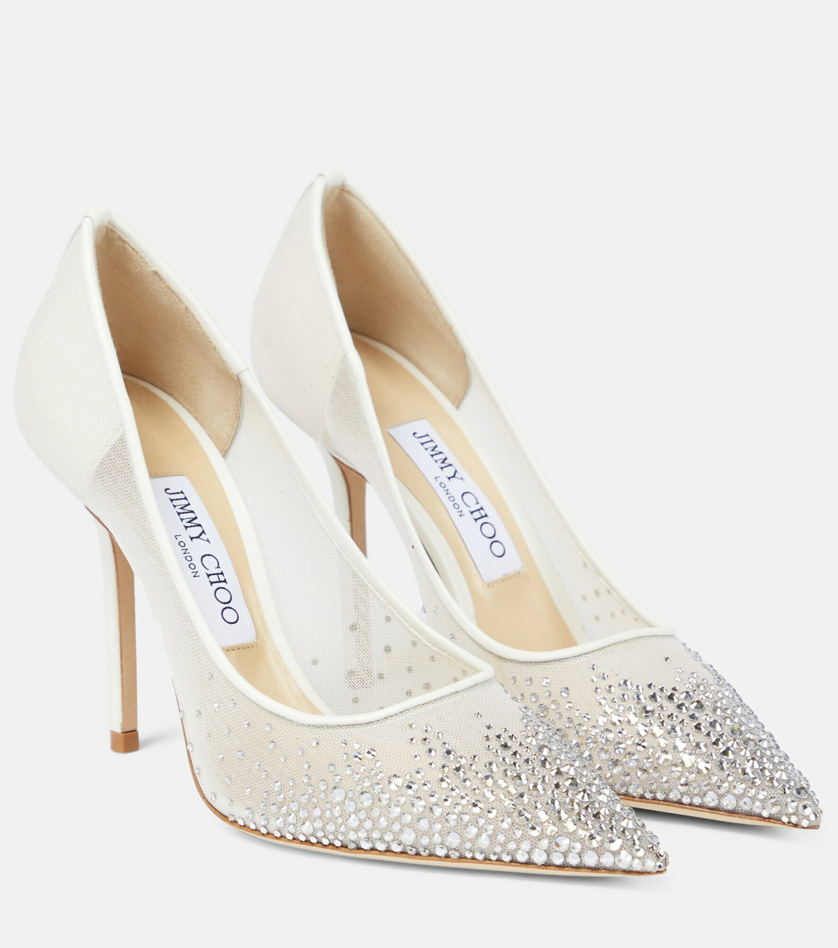 Jimmy Choo - Love 100 crystal-embellished pumps Jimmy Choo