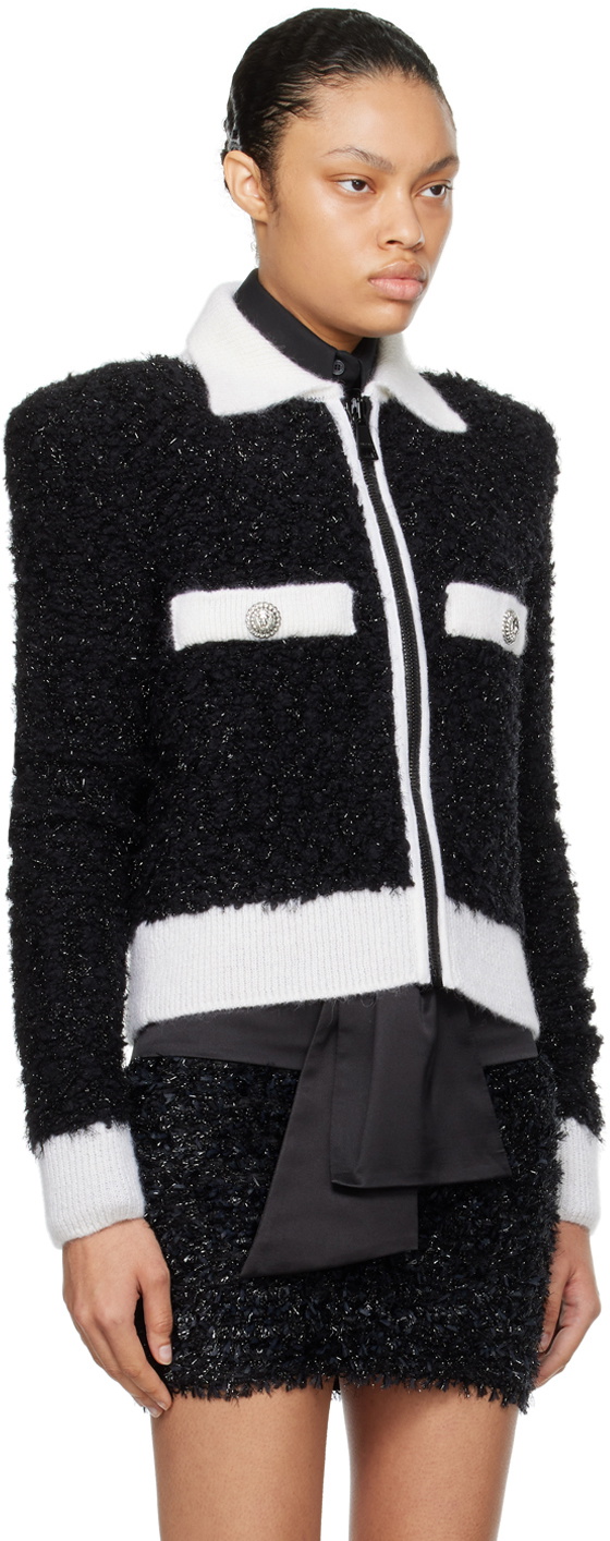 Balmain Black Metallic Jacket Balmain