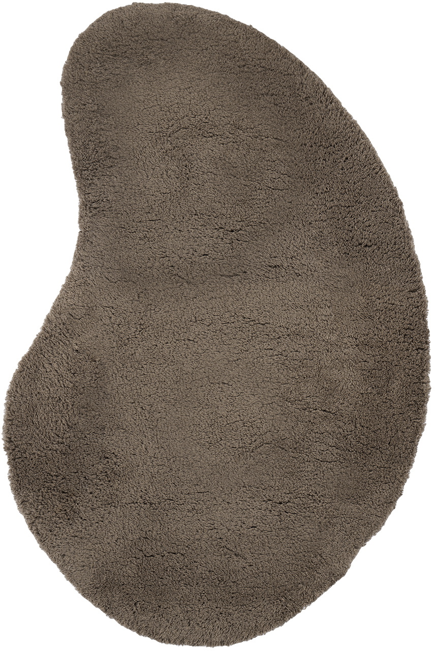 ferm LIVING Brown Forma Wool Rug ferm LIVING