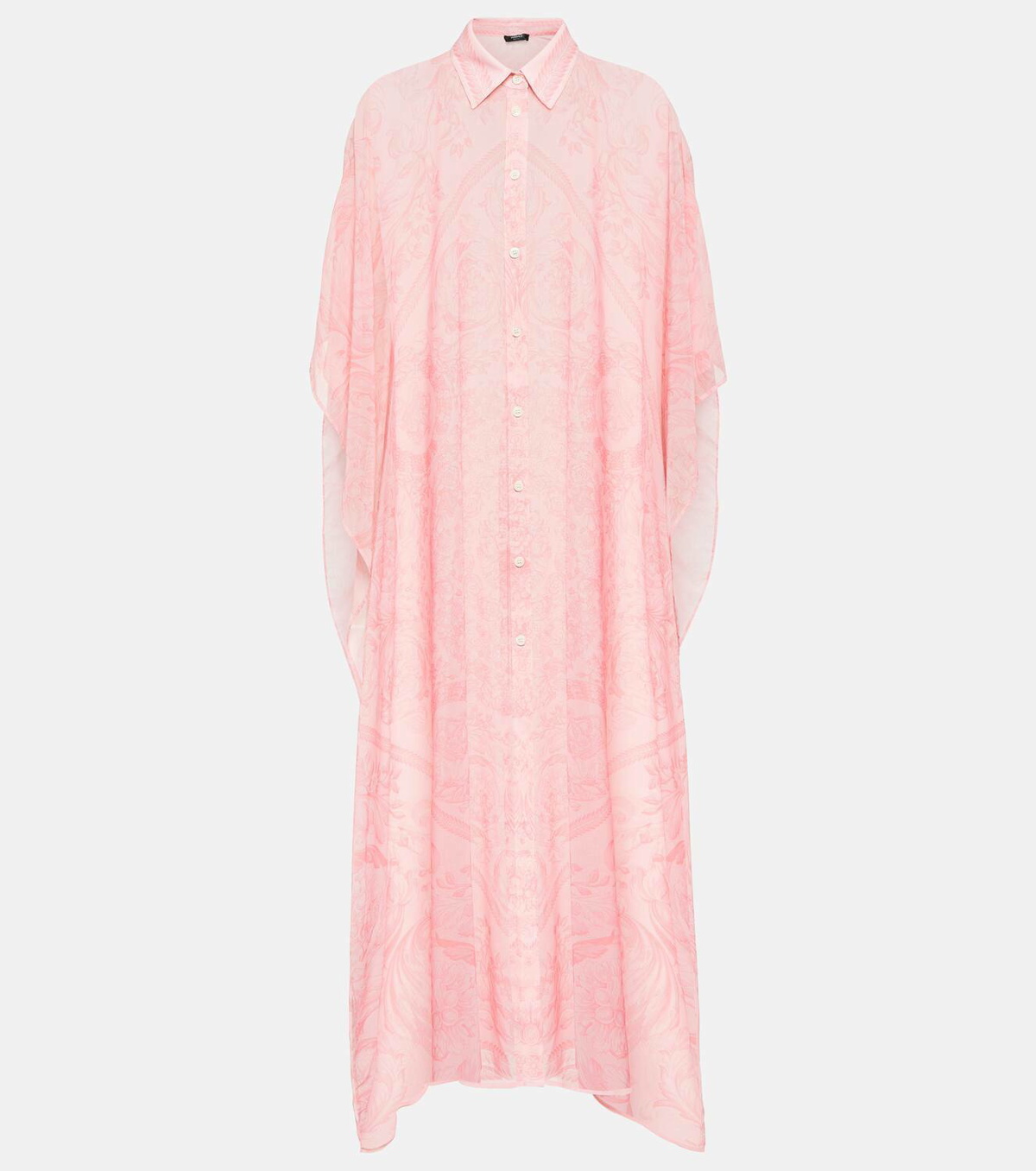 Versace Barocco printed chiffon kaftan Versace