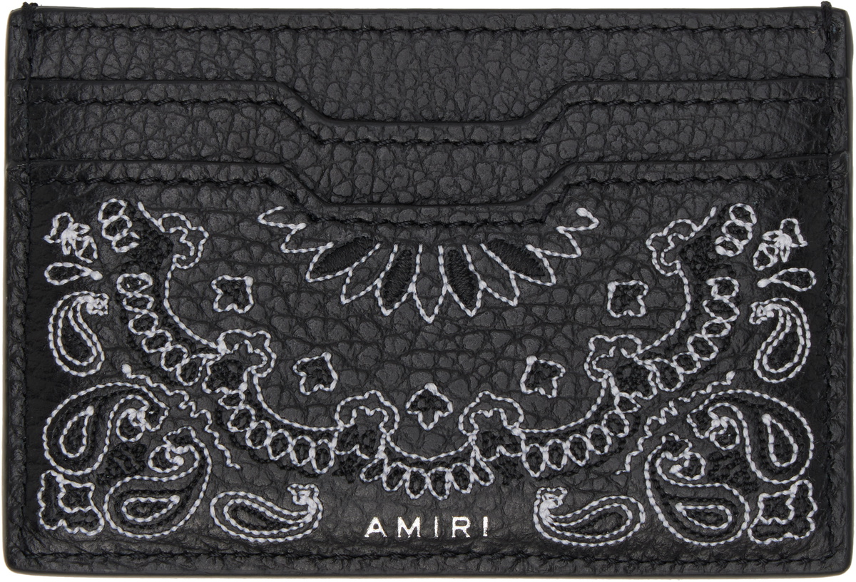 AMIRI Black Bandana Card Holder Amiri