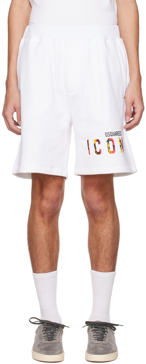 Dsquared2 White Icon Sunset Shorts Dsquared2