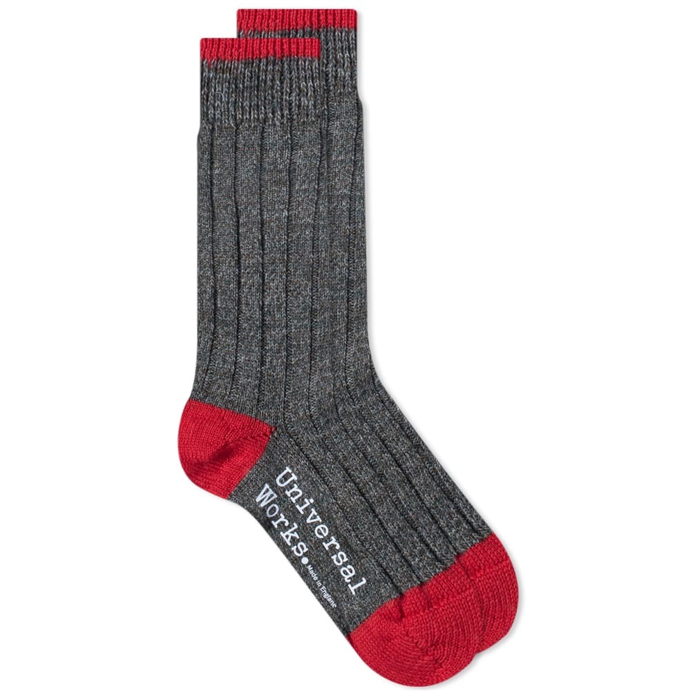 Universal Works Men's Hike Sock in Derby Universal Works