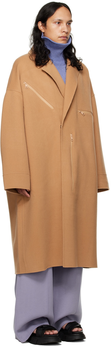 A. A. Spectrum Tan Kaponel Coat A. A. Spectrum