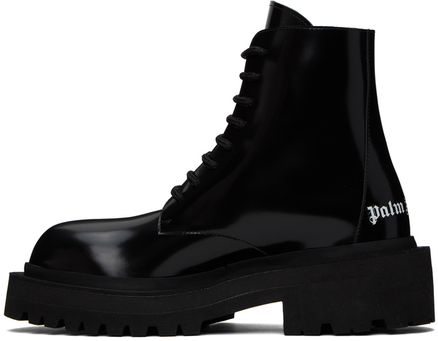 Palm Angels Black PA Combat Boots Palm Angels