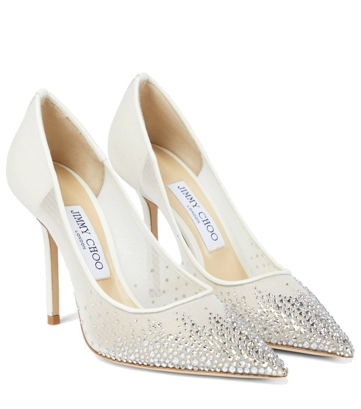 Jimmy Choo - Love 100 crystal-embellished pumps Jimmy Choo