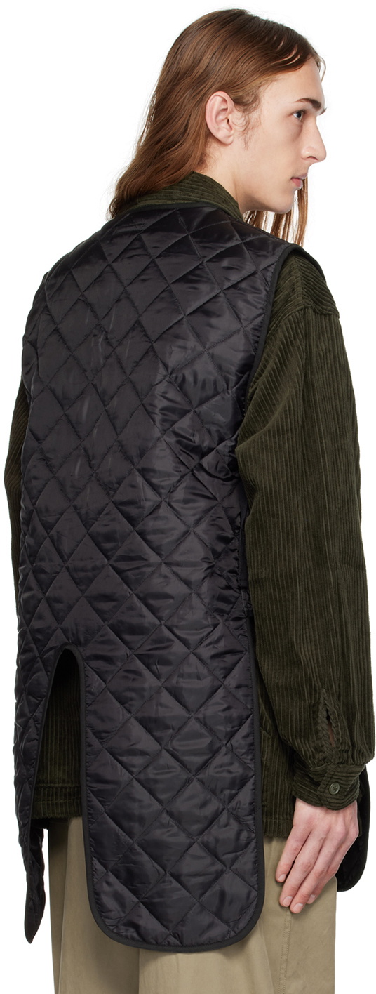 Engineered Garments Black Quilted Vest Engineered Garments