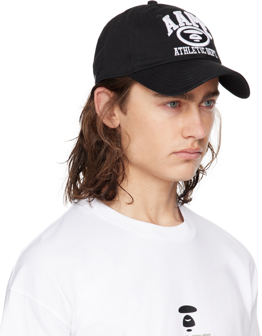 AAPE by A Bathing Ape Black Varsity Cap AAPE by A Bathing Ape
