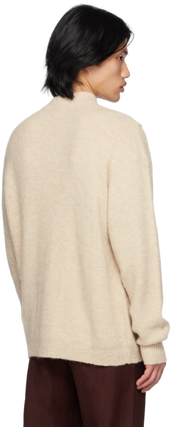 Jacquemus Beige Le Raphia 'Le Cardigan Pau' Cardigan Jacquemus