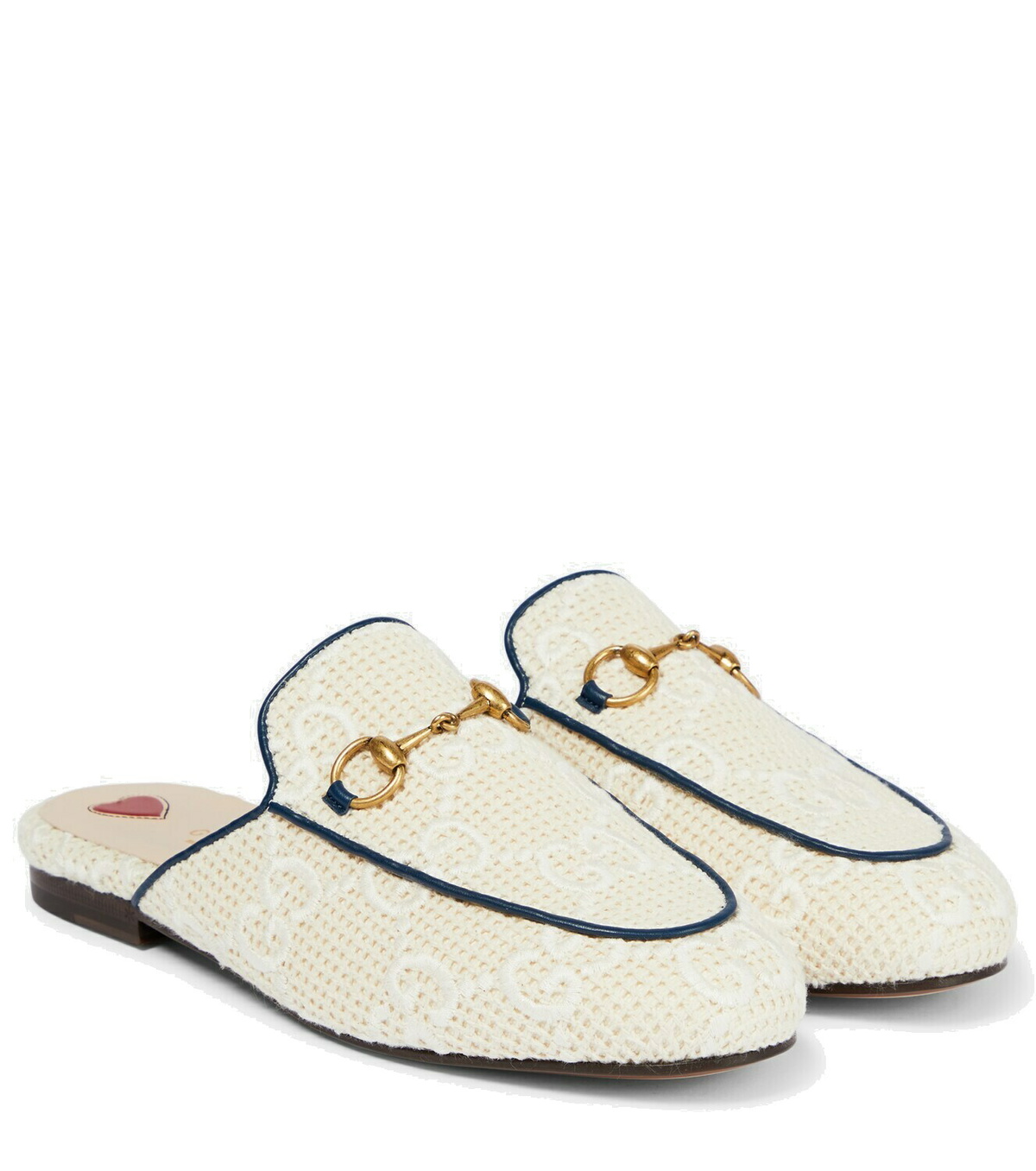Gucci - GG Princetown crochet slippers Gucci