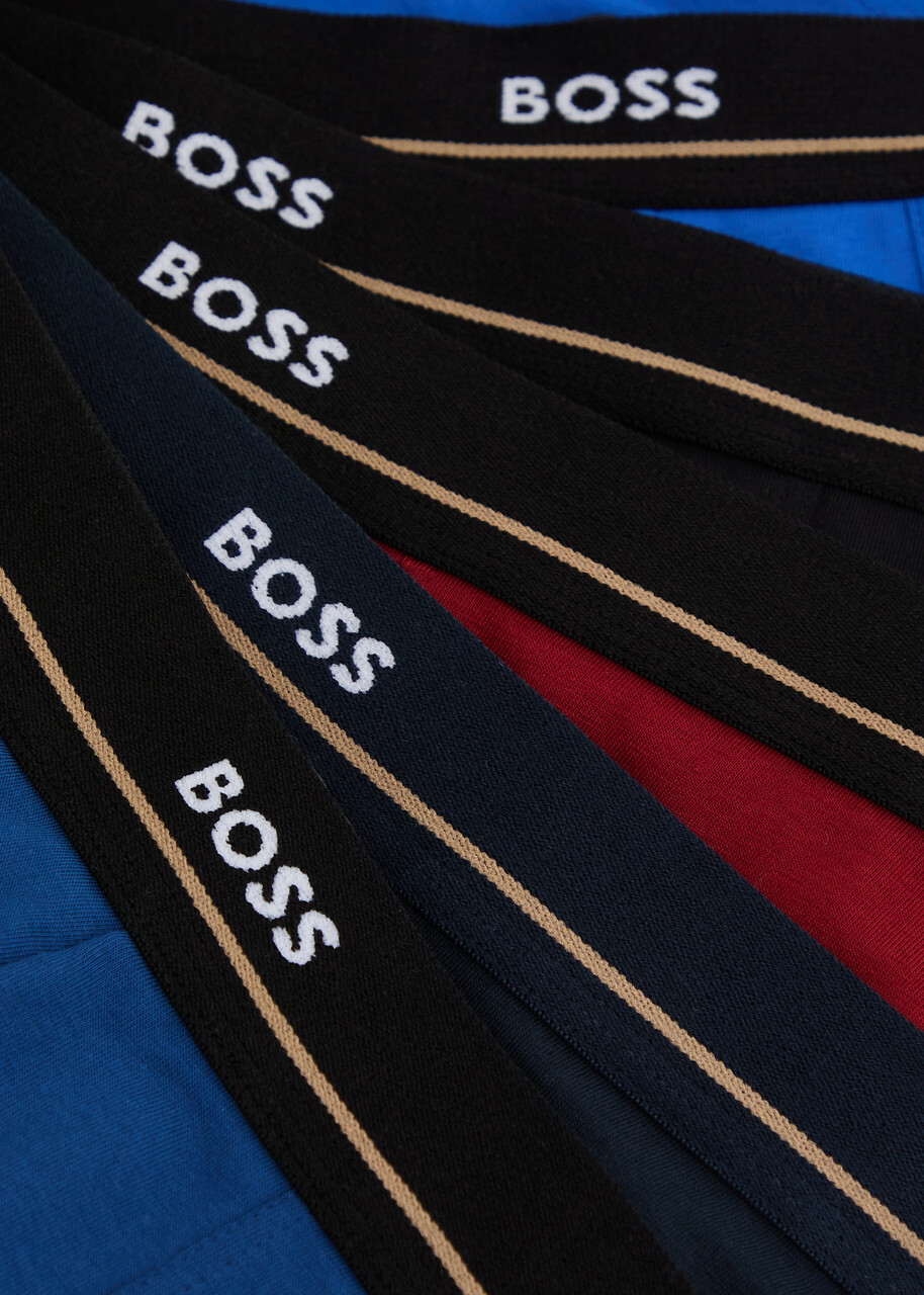 Boss Essential Stretch-cotton Trunks set of Five Multicoloured BOSS