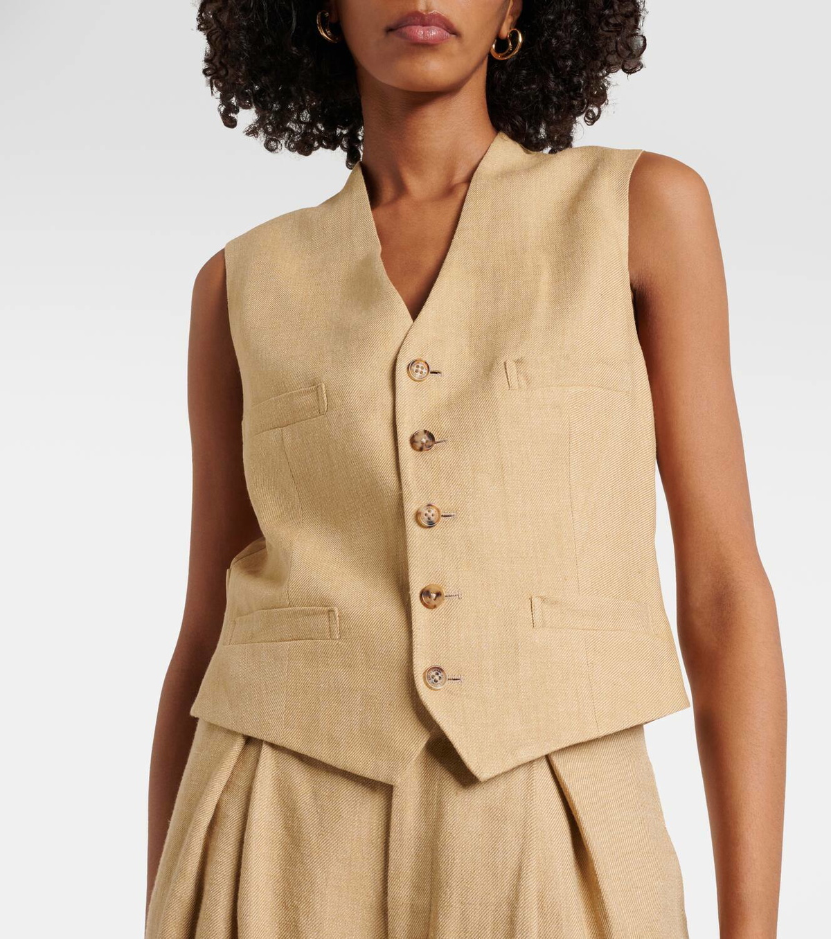 Ralph Lauren Collection Jaiden silk and linen vest Ralph Lauren Collection