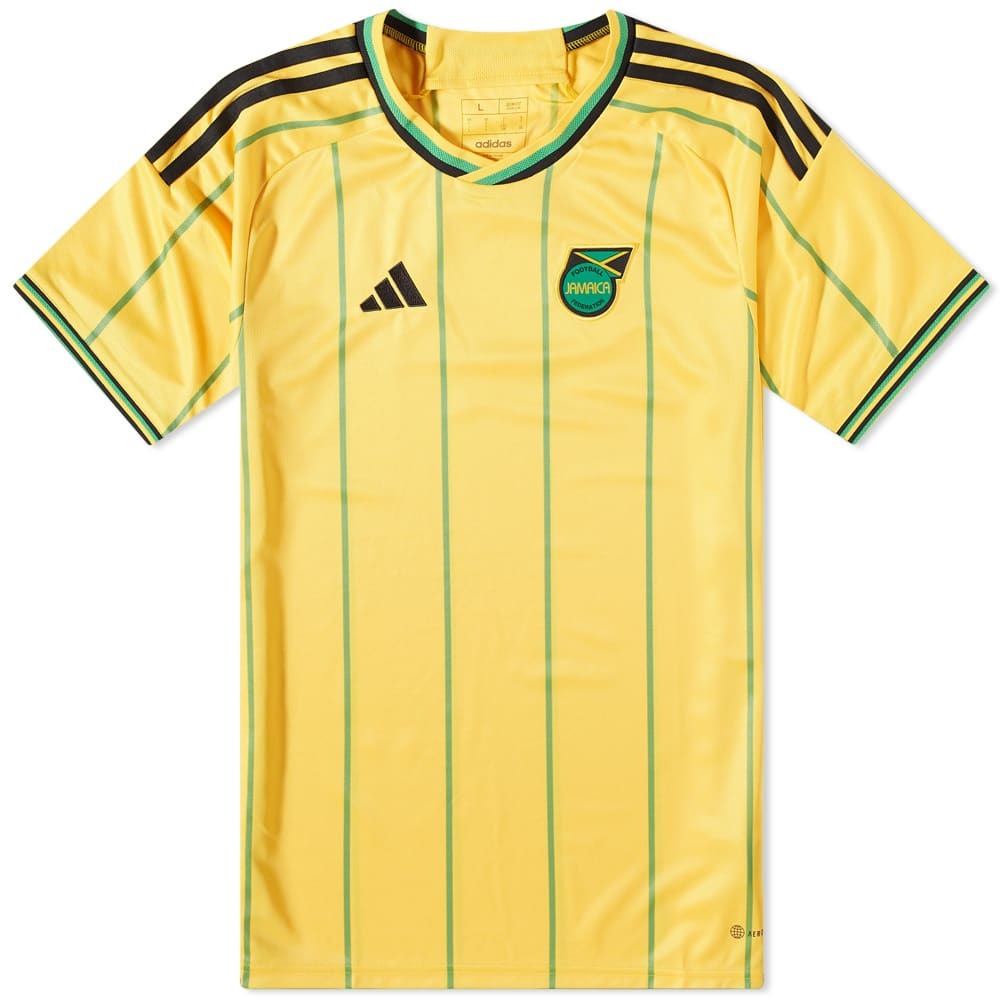 Adidas Men's Jamaica Mens Home Kit in Bold Gold/Vivid Green adidas