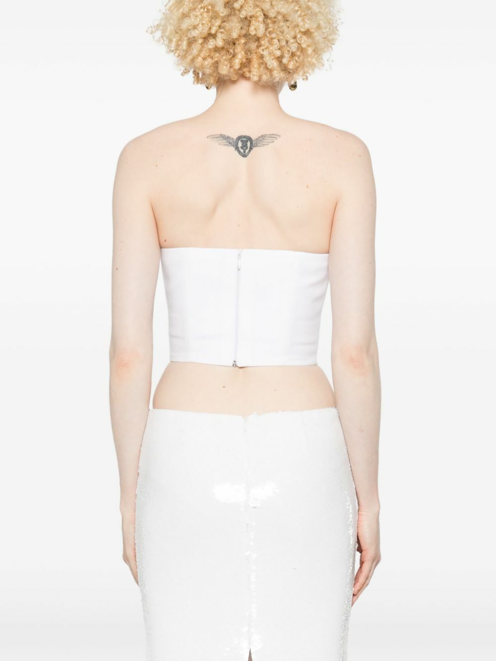 Mônot Pointed-Neckline Top Monot