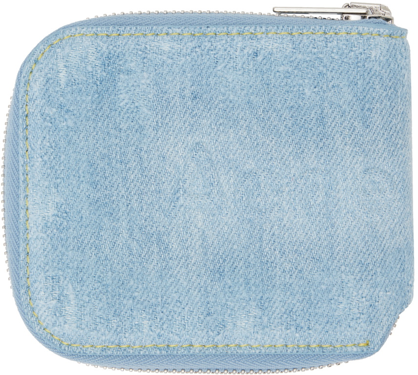Acne Studios Blue Denim Wallet Acne Studios