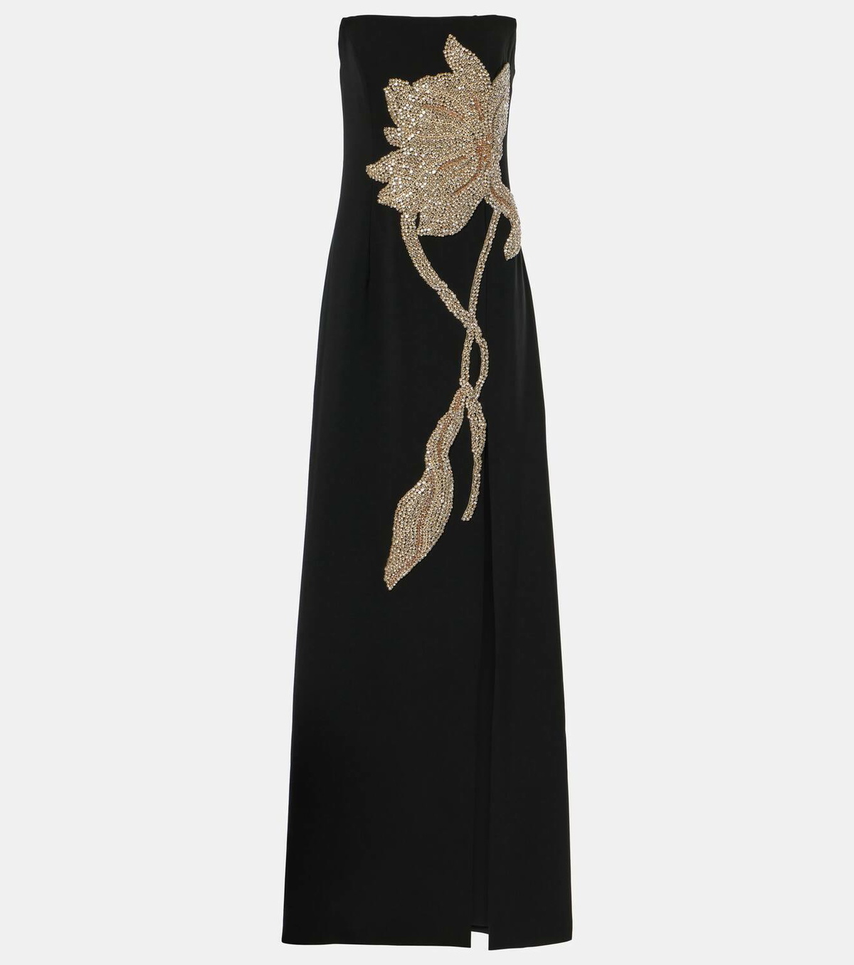 Costarellos Fara strapless crêpe gown Costarellos