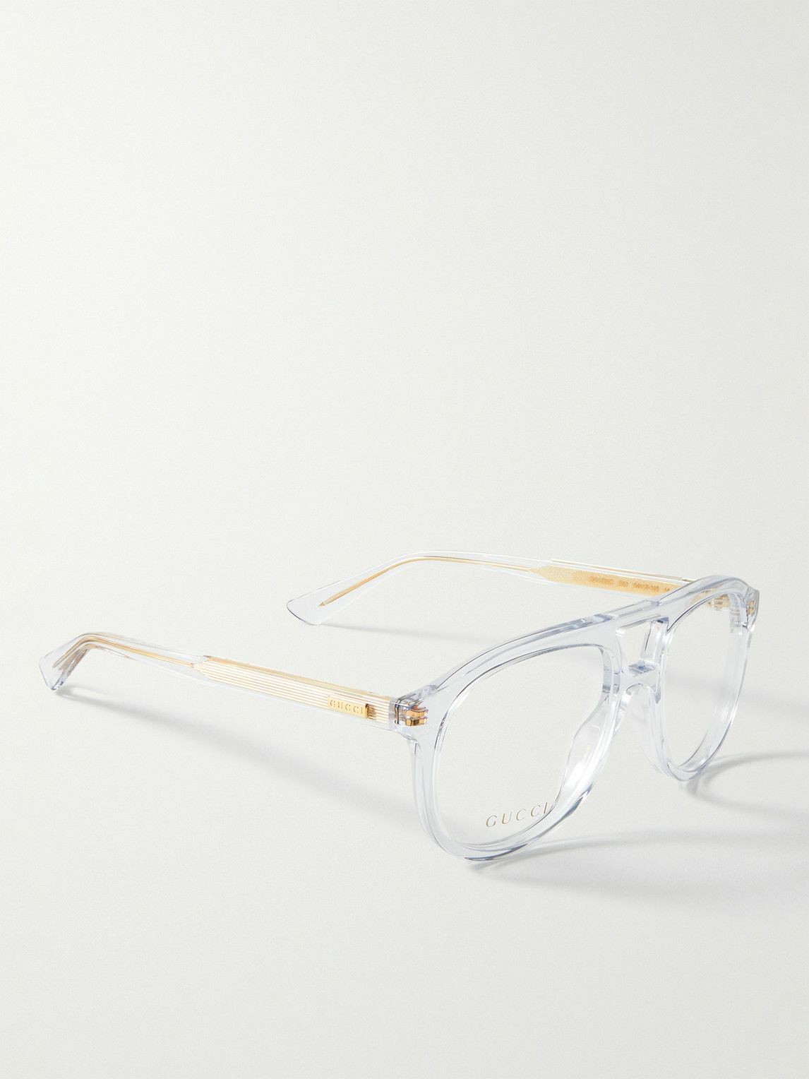 Gucci Eyewear - '80s Monaco Aviator-Style Acetate Optical Glasses Gucci