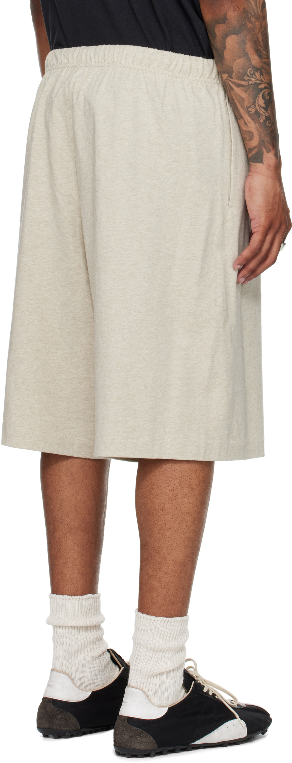 Fear of God ESSENTIALS Beige Basketball Jersey Shorts Fear Of God ...