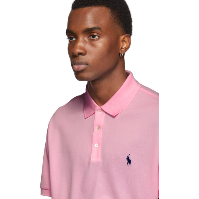 Polo Ralph Lauren Pink Stretch Mesh Polo Polo Ralph Lauren