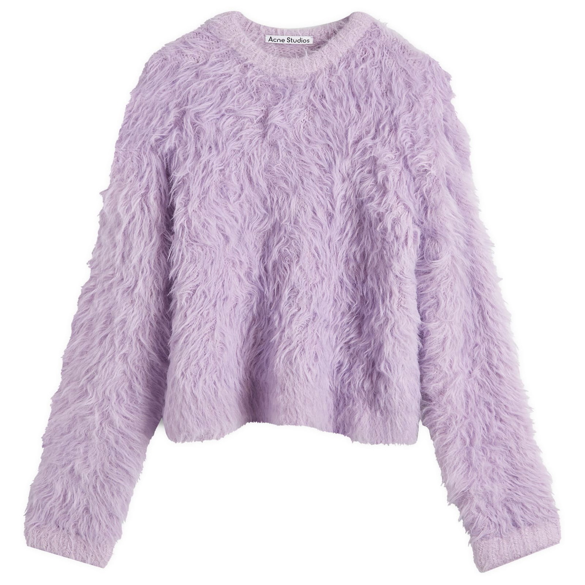 Acne Studios Women's Klux Super Lux Fluffy Jumper in Purple Acne Studios