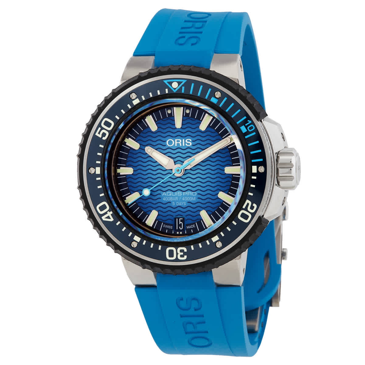 Oris Oris Aquis Pro Automatic Crystal Blue Dial Mens Watch 01 400 7777 ...