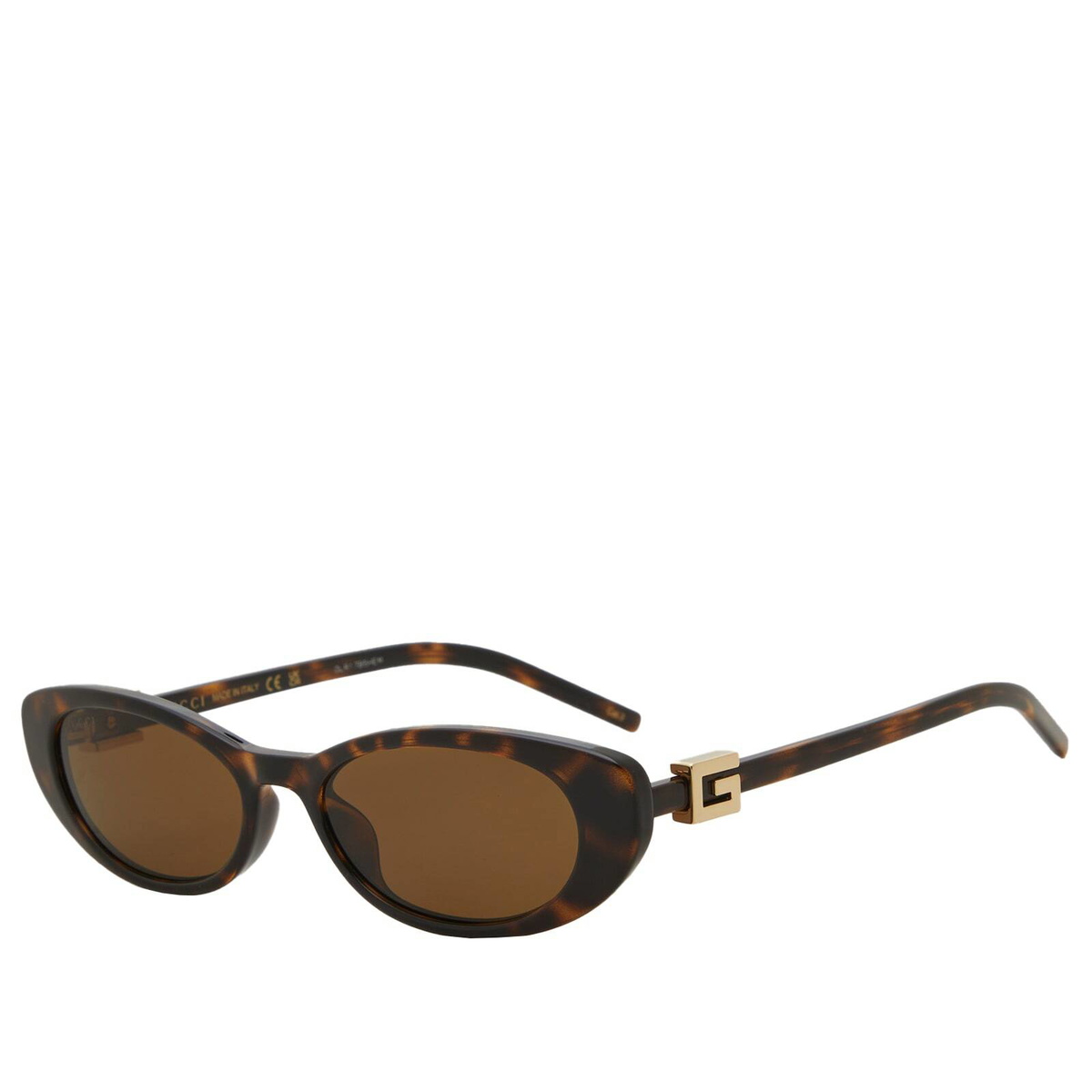 Gucci Women's G String Sunglasses in Havana/Brown Gucci
