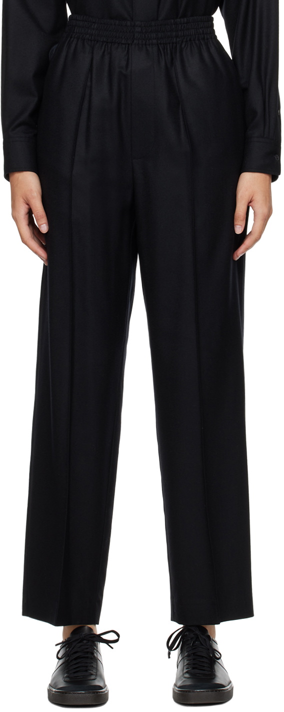 AURALEE Black Super Light Trousers Auralee