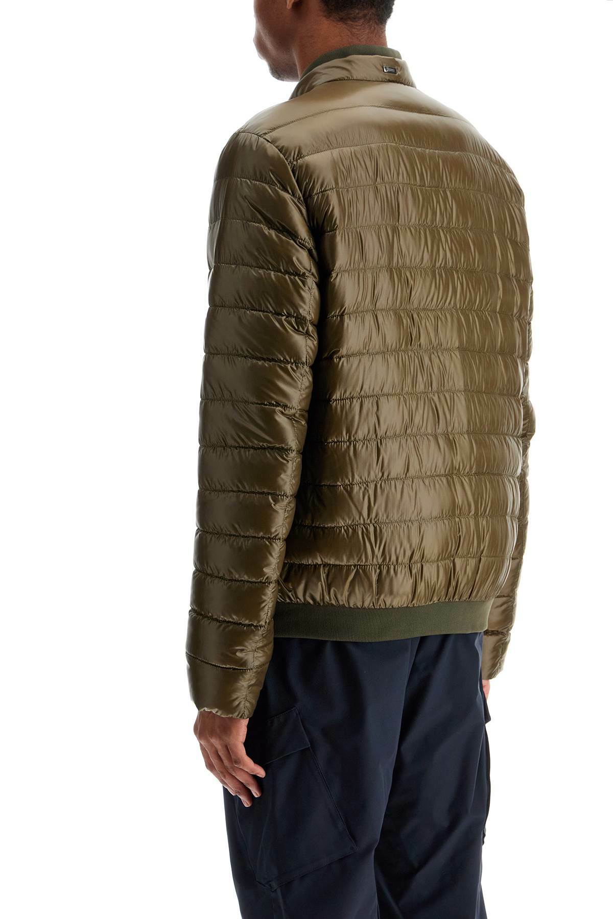 HERNO military green down jacket in polyamide with high collar Green Herno