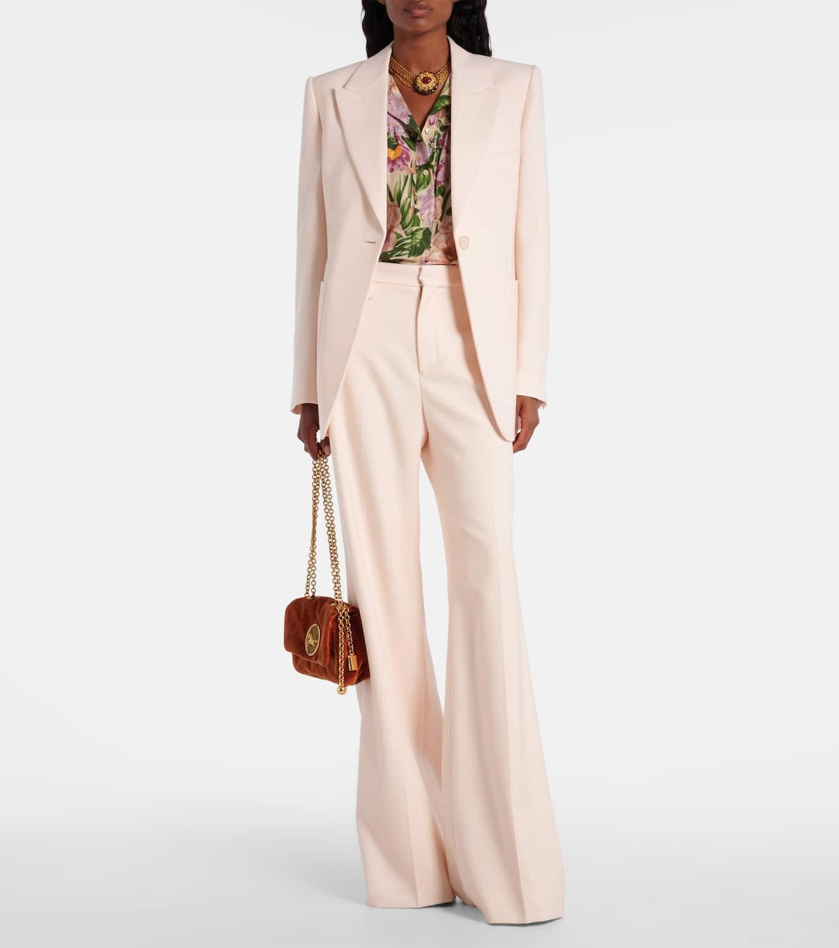 Chloé Virgin wool gabardine flared pants Chloe