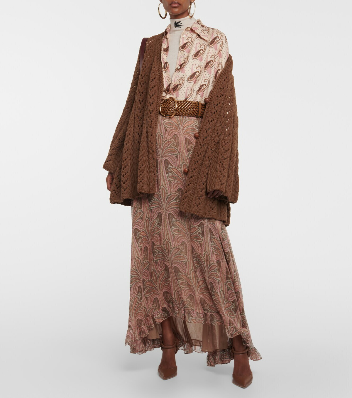 Etro Oversized virgin wool cardigan Etro