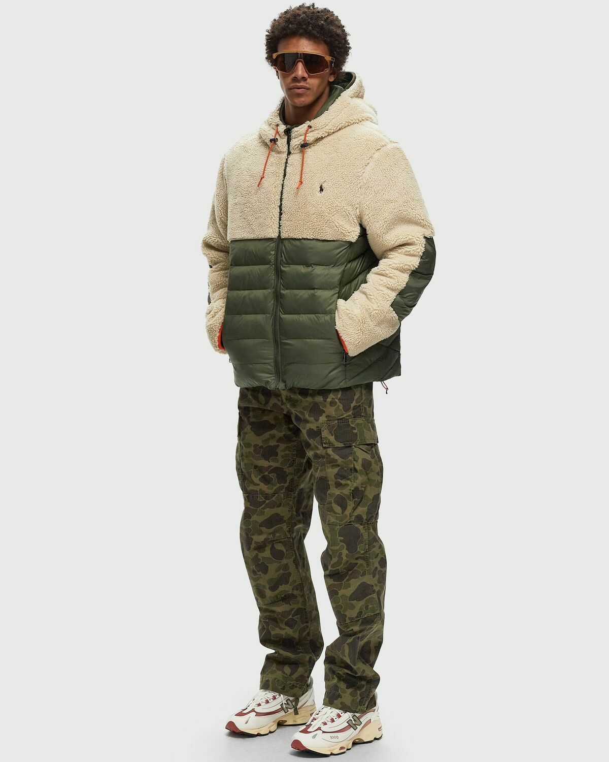 Polo Ralph Lauren Terra Hd Jacket Insulated Bomber Green/Beige Down ...