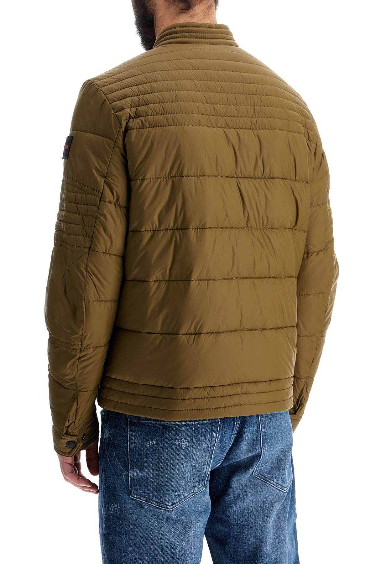 BOSS green down jacket with high collar for men Green BOSS