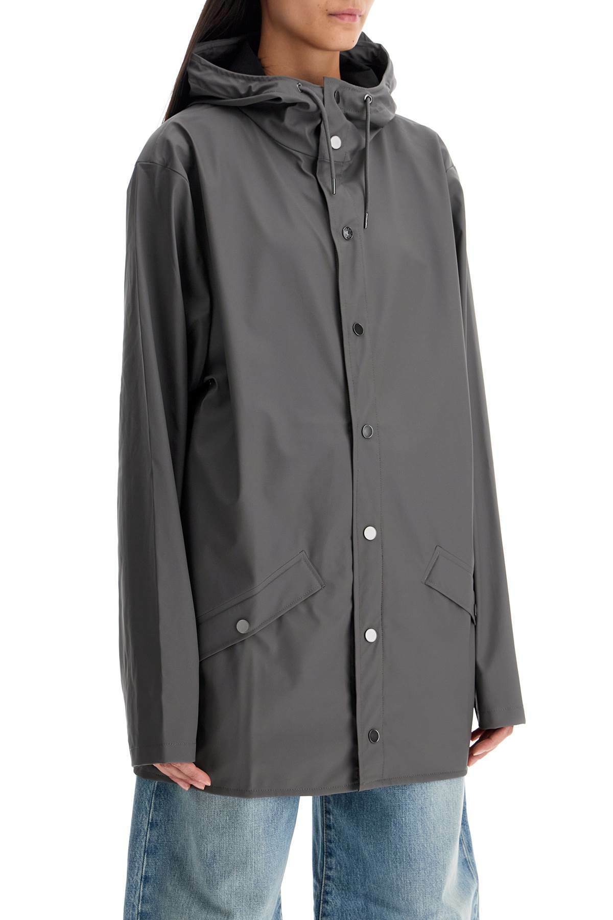 RAINS unisex rain jacket Grey Rains
