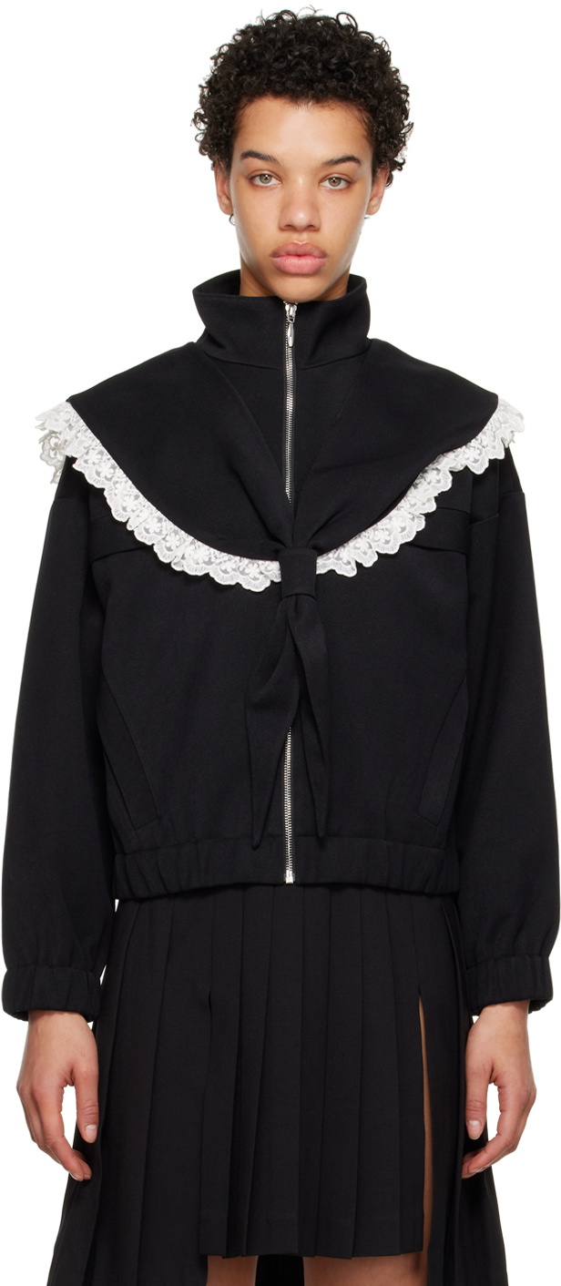 Shushu/Tong SSENSE Exclusive Black Sailor Collar Jacket Shushu/Tong