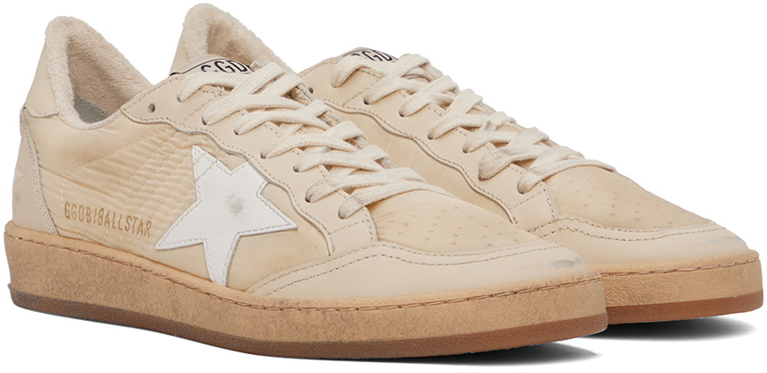 Golden Goose Beige Ball Star Sneakers Golden Goose Deluxe Brand